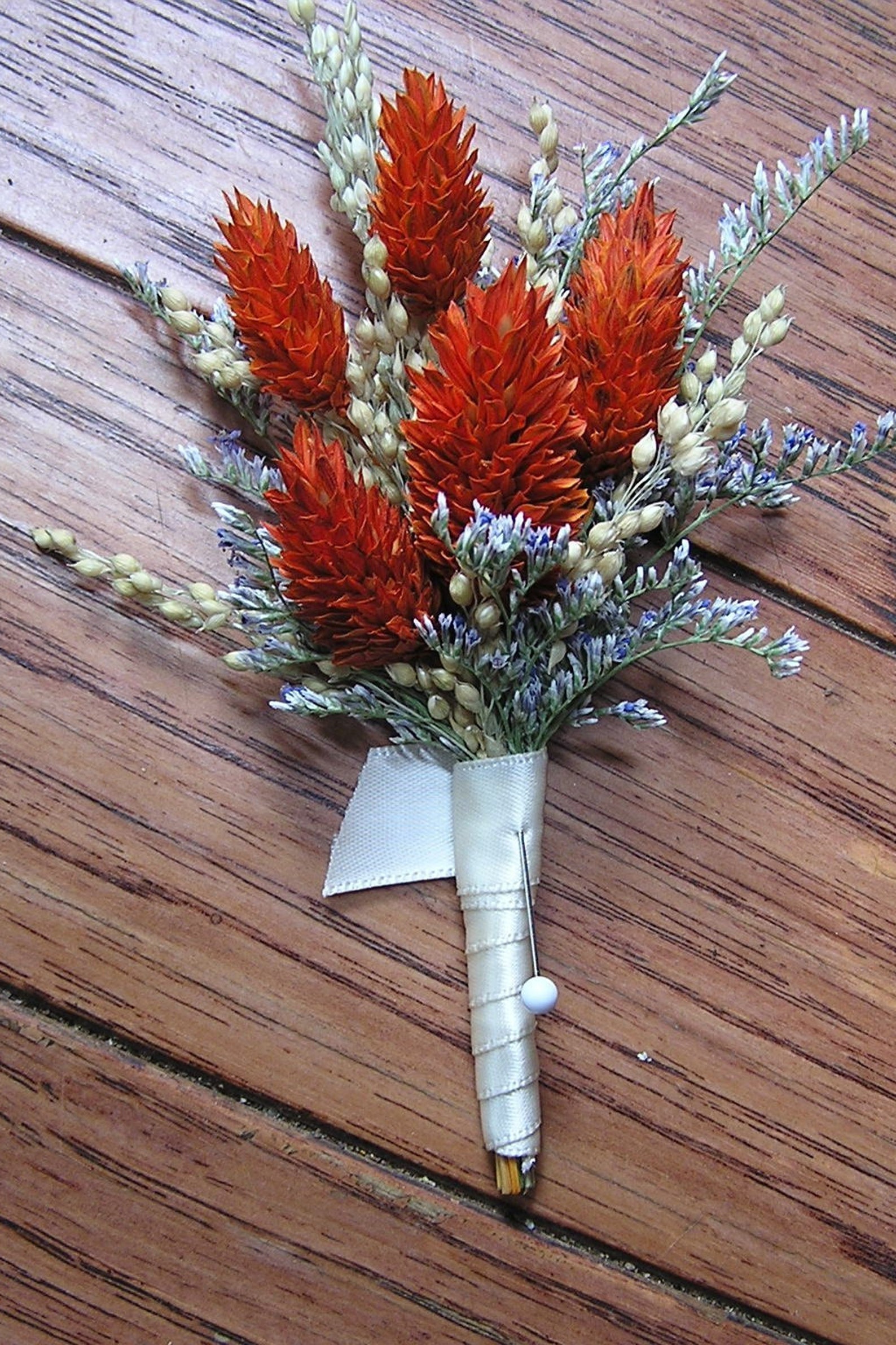 Orange Wedding Boutonnieres Dried Orange Buttonhole Dried | Etsy