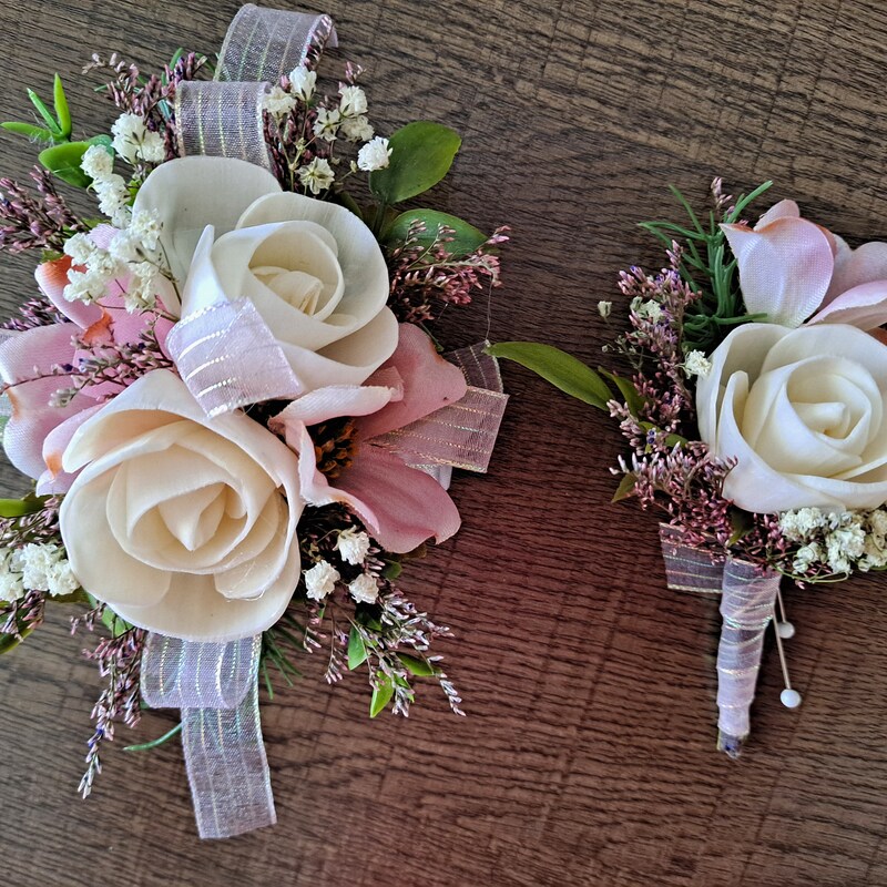 Wrist Corsage Pink - Etsy