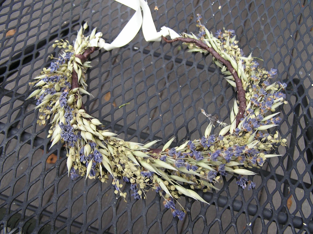Dried Lavender Crown Bridal Hair Crown Bridesmaid Crown - Etsy
