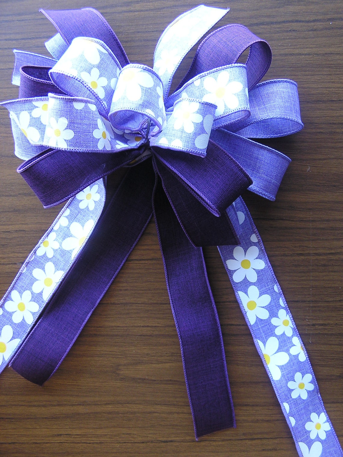 Lavender Floral and Purple Decorative Bow Bows with Lavender | Etsy