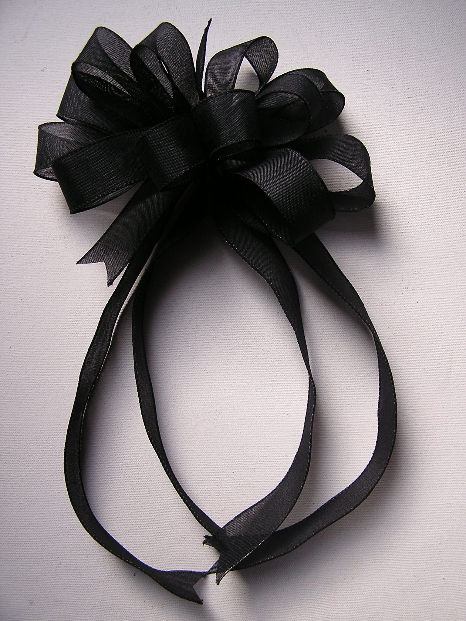 Black Memorial Bow, Decorative Bows, Bows for Wreath, Black Bow Decor ...