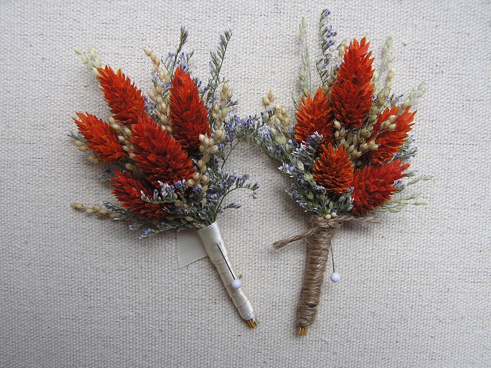 Orange Wedding Boutonnieres Dried Orange Buttonhole Dried | Etsy