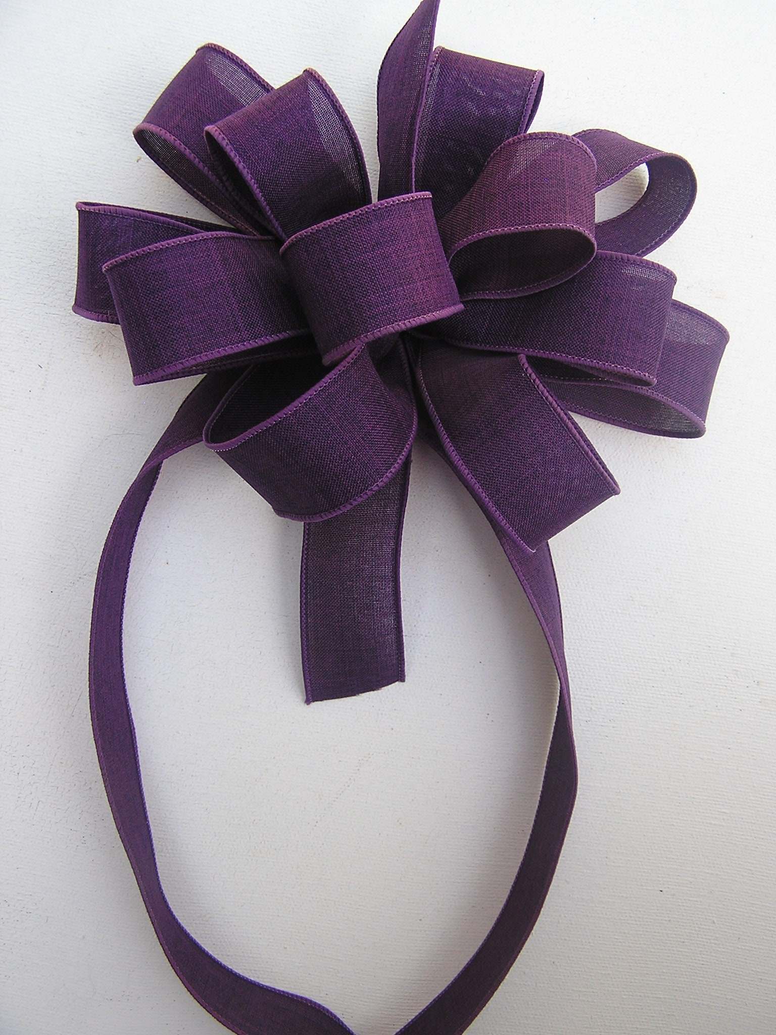Purple Bow for Home Decor Wedding Purple Bows Wreath bow | Etsy