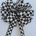 Black and White Checkered Bow, Bow in Black AND White Colors, Country ...