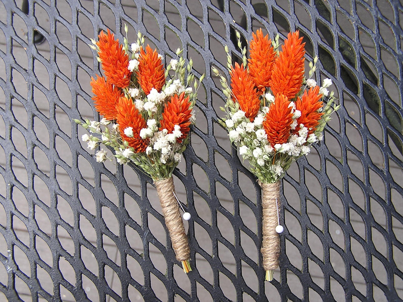 Orange Wedding Boutonnieres Dried Orange Buttonhole Dried | Etsy