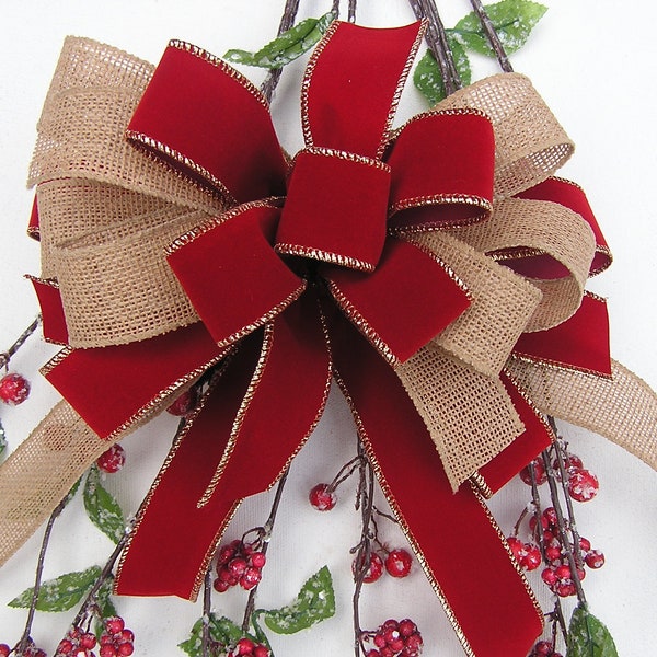 Large Burlap Bow - Etsy