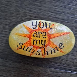 Painted Rustic Rock, Home Sweet Home Sign, Handwritten Art Rock, You ...
