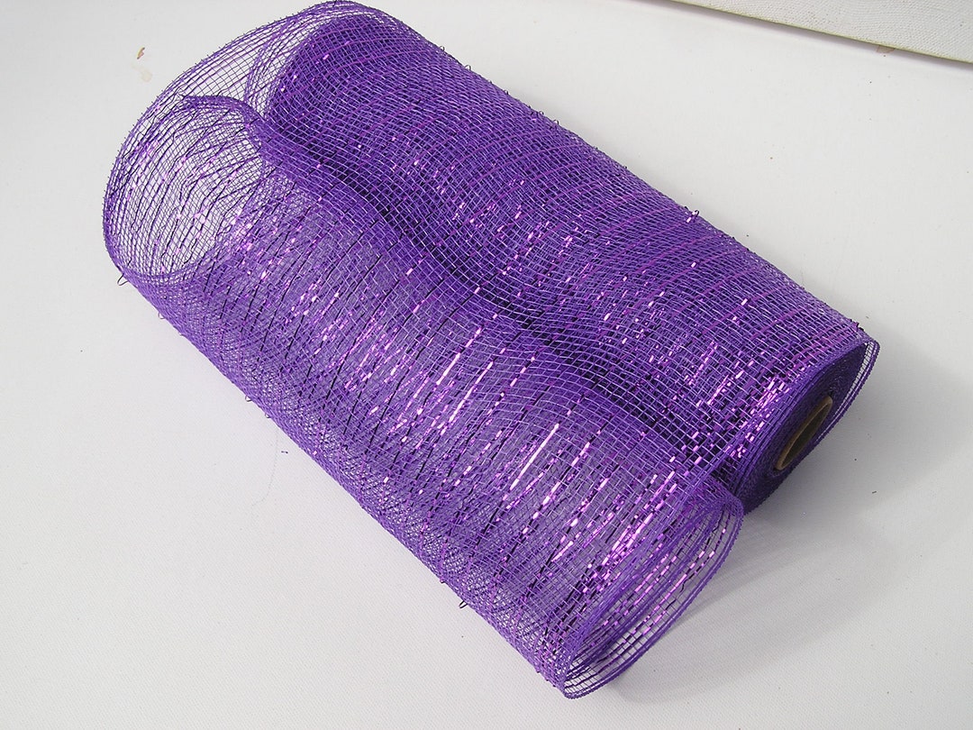 Purple Deco Mesh, Fabric Mesh, Wreath Making Mesh, Decorative Mesh ...