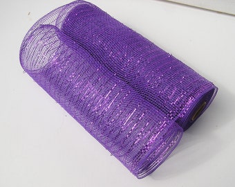 Purple Deco Mesh - Etsy