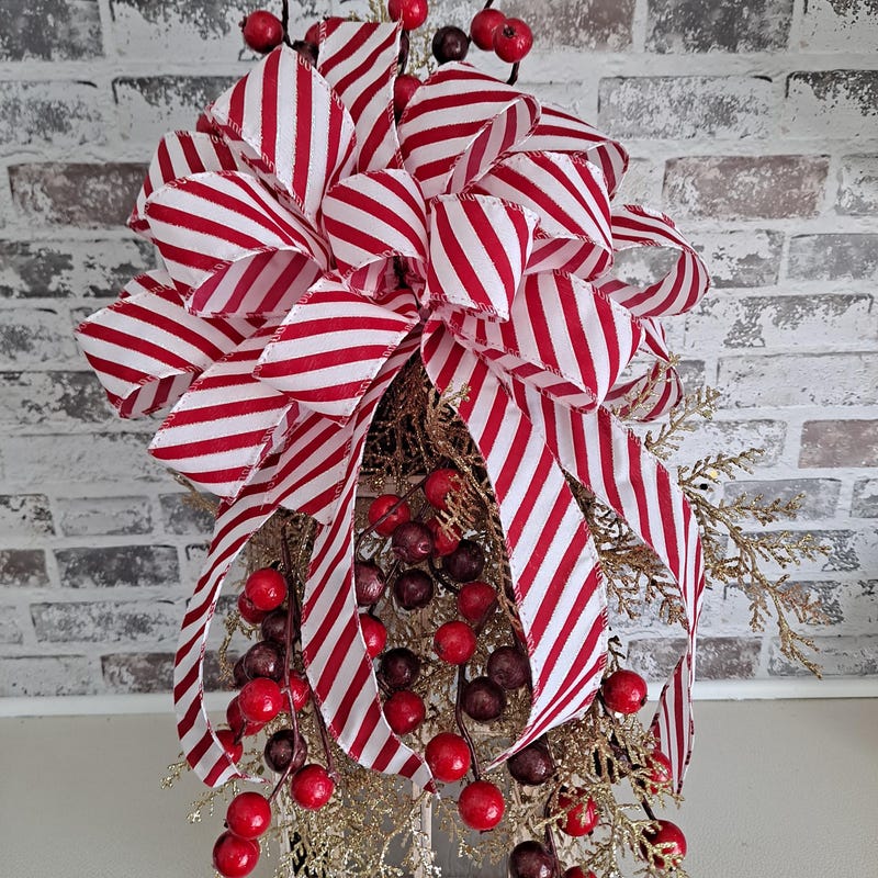 Candy Cane Tree Topper - Etsy