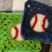 CROCHET PATTERN - 6" Baseball Granny Square - Crochet Pattern - Etsy