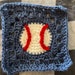 CROCHET PATTERN - 6" Baseball Granny Square - Crochet Pattern - Etsy