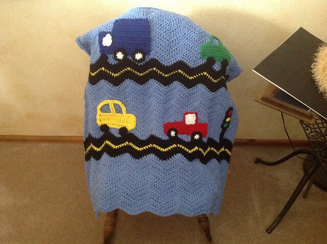 CROCHET PATTERN - Car, Truck and Traffic Baby Blanket - PATTERN - Etsy