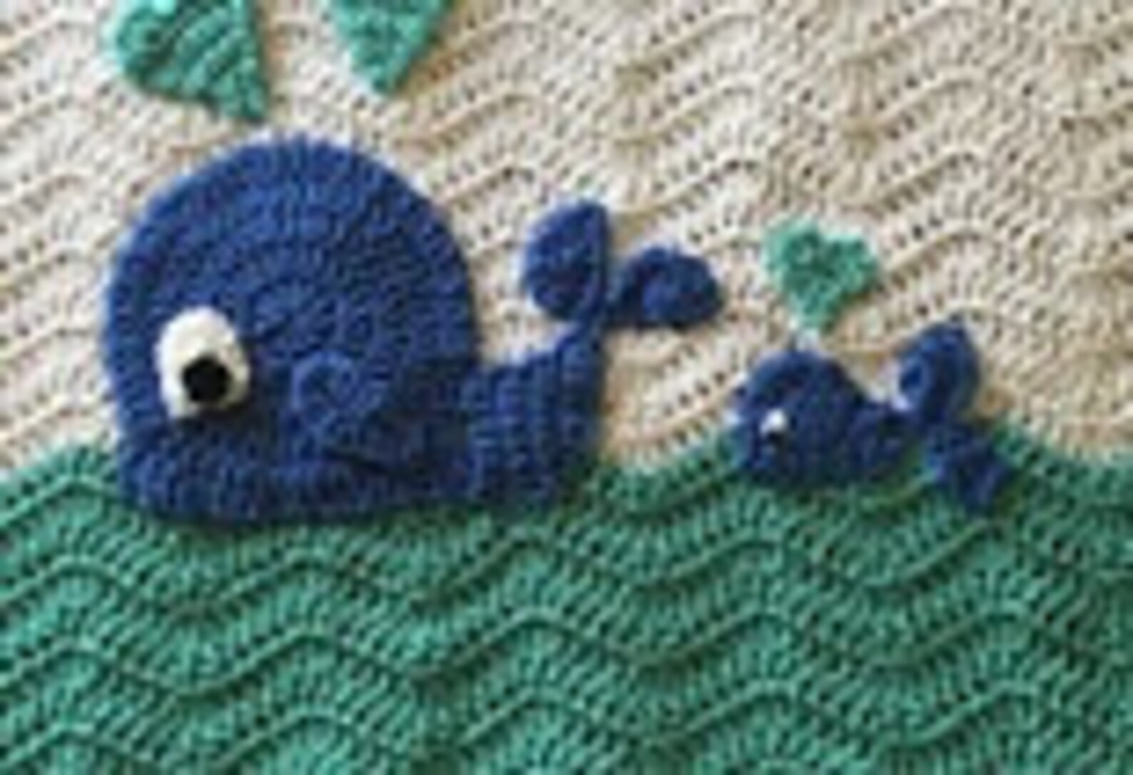 CROCHET PATTERN - Mother and Baby Whale Applique - PATTERN - Etsy