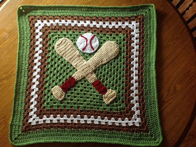 CROCHET PATTERN - Baseball Bat Applique - PATTERN - Etsy