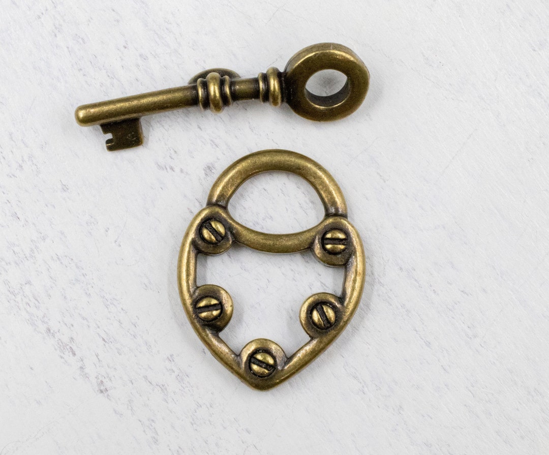 Tierracast Toggle Clasp | Lock and Key Toggle | Jewelry Clasp | Jewelry ...