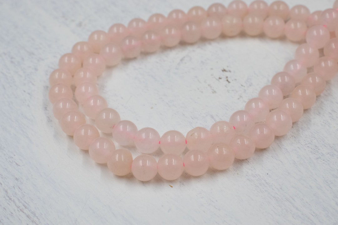 CLOSING SUPPLY SHOP | 6mm Peach Quartz Bead | Jewelry Supplies | Peach ...