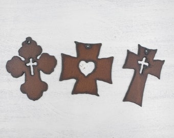 Rustic Metal Cross - Etsy