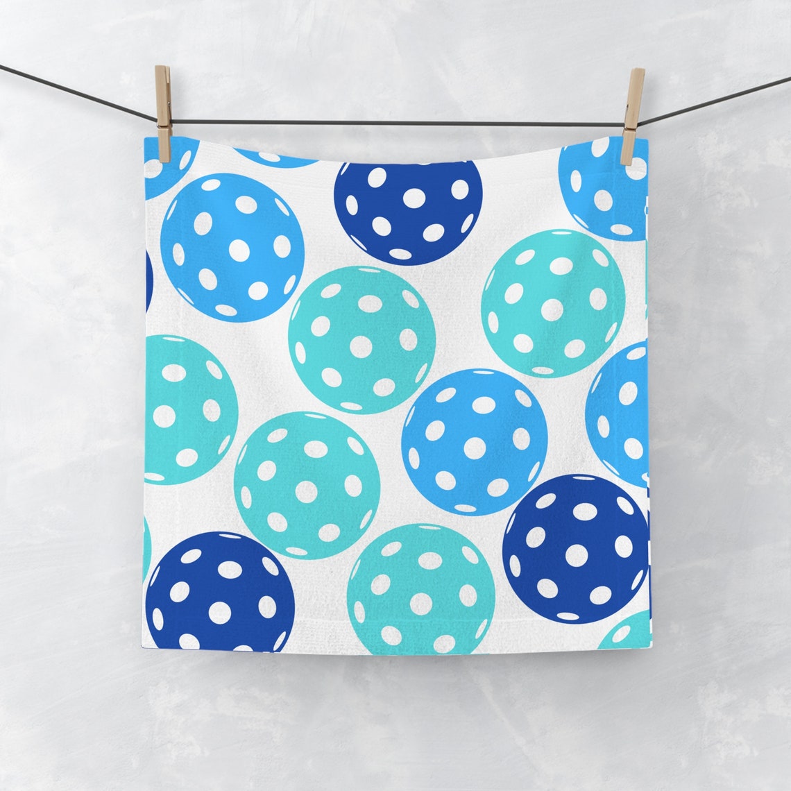 Blue Pickleball Sweat Towel, Sweat Rag, Pickleball, Workout - Etsy