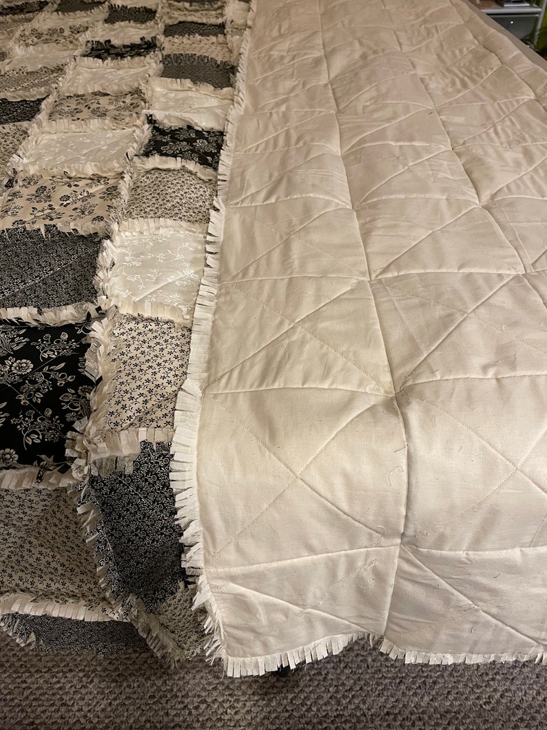 Handsome King Size Rag Quilt. 103x103 - Etsy
