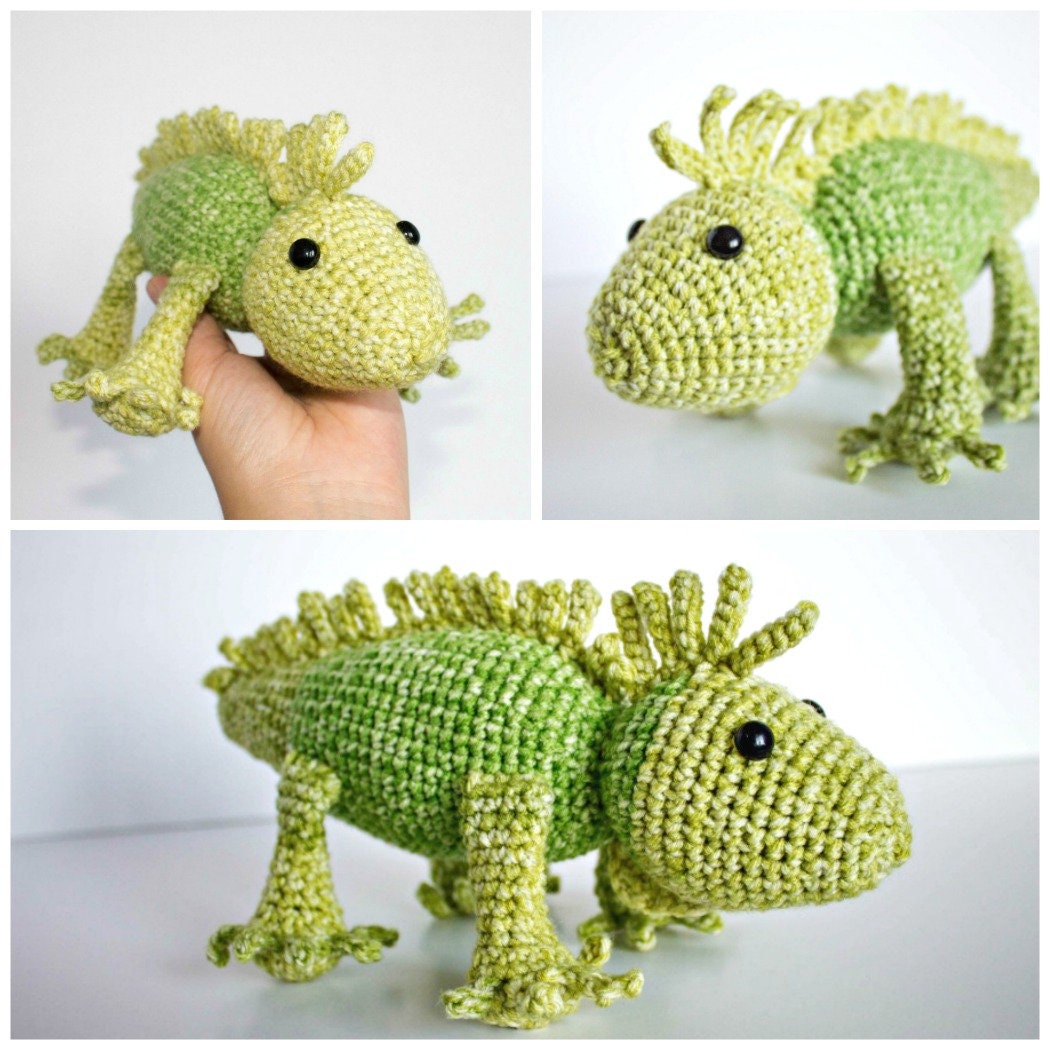 Crochet Iguana Pattern| Crochet Lizard| PATTERN ONLY| Amigurumi Lizzard ...