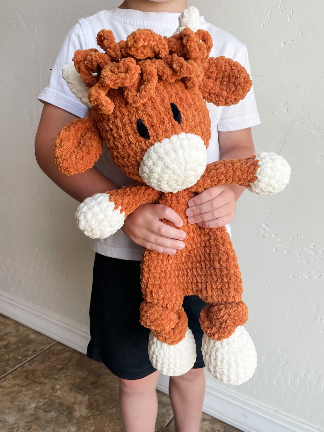 Crochet Snuggler Highland Cow Pattern Amigurumi Crochet Highland Cow