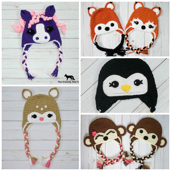 Crochet Animal Hats - Etsy