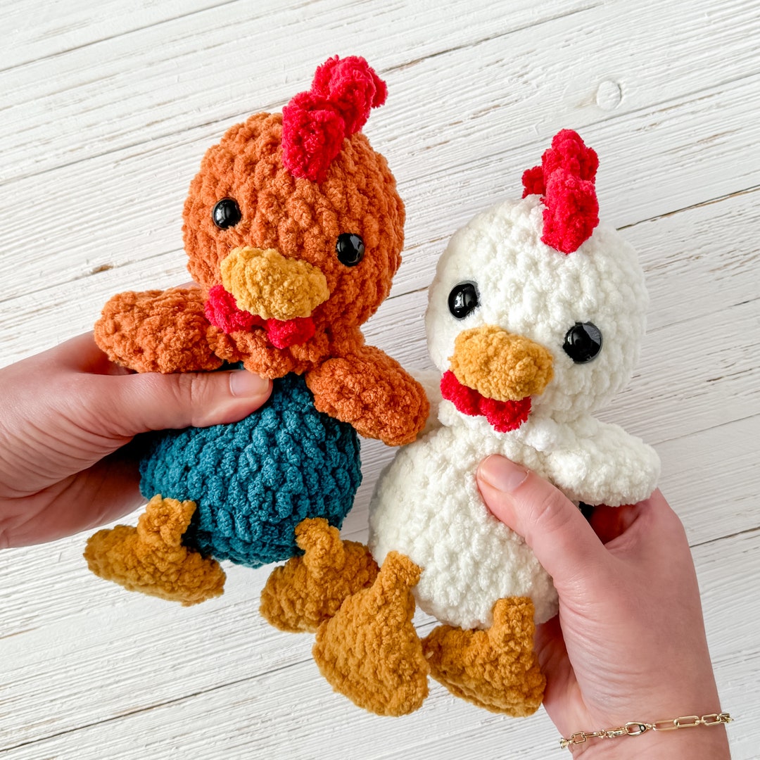 Crochet Squishy Chicken Plush Amigurumi Pattern - Etsy
