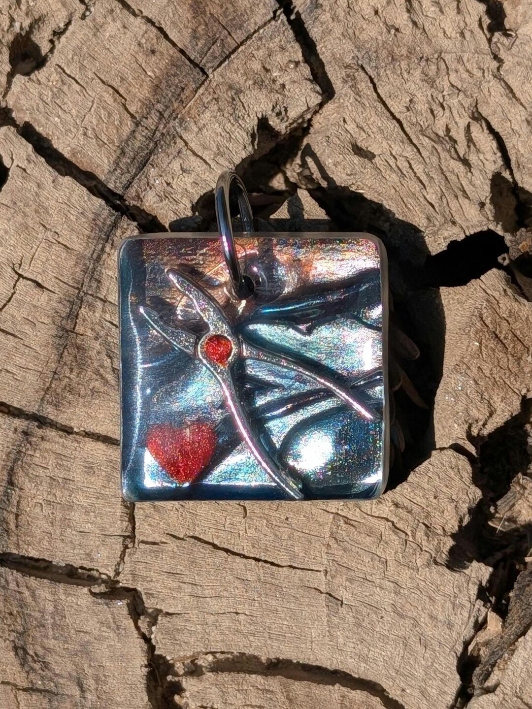 1 Inch Square Metal and Resin Pliers Pendant - Etsy
