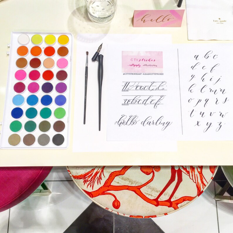 Modern Calligraphy Alphabet Practice Sheet Digital Download Pdf - Etsy