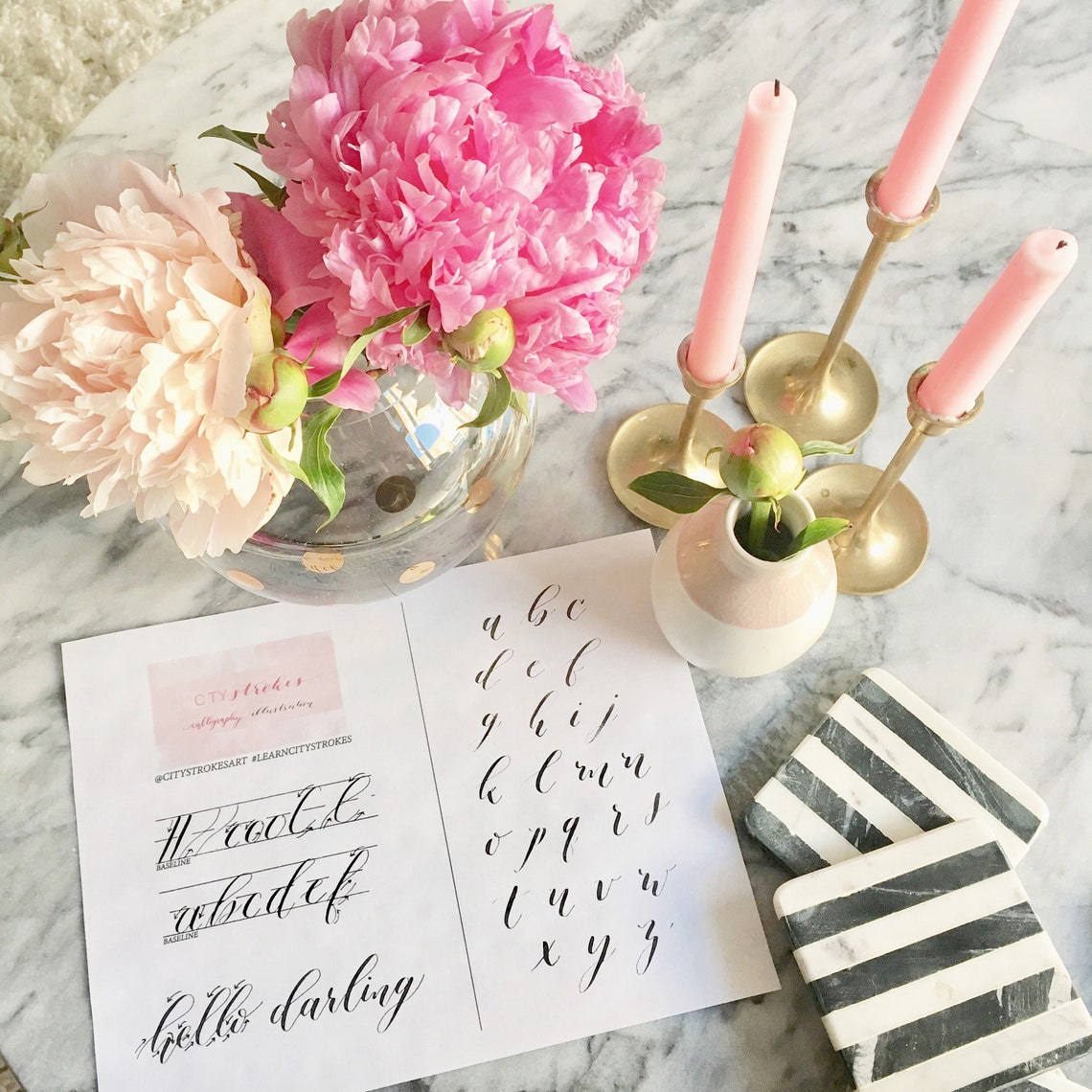 Modern Calligraphy Alphabet Practice Sheet Digital Download Pdf - Etsy