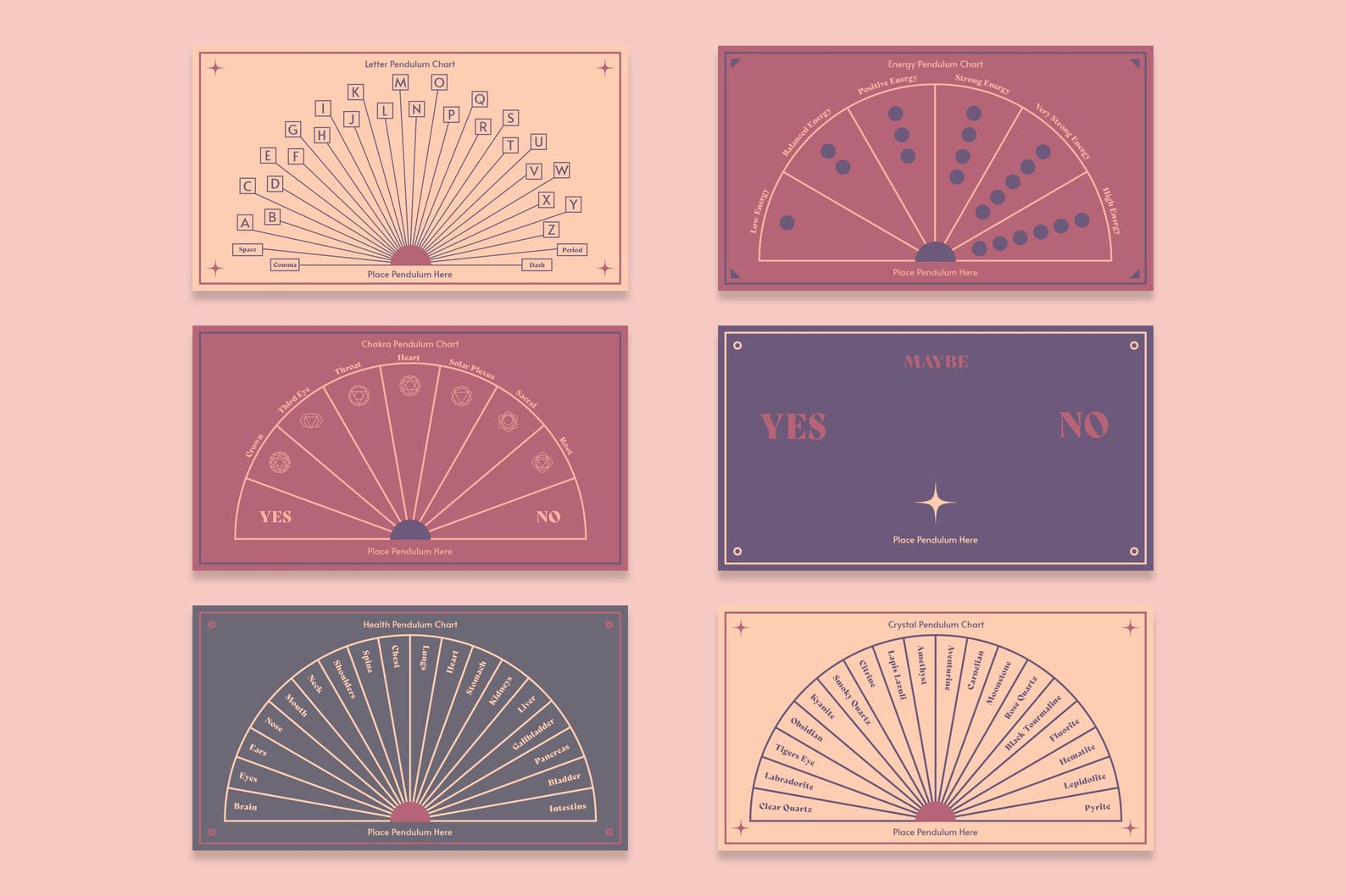 Digital Pendulum Charts | Pendulum Chart | Digital Pendulum Sheets ...