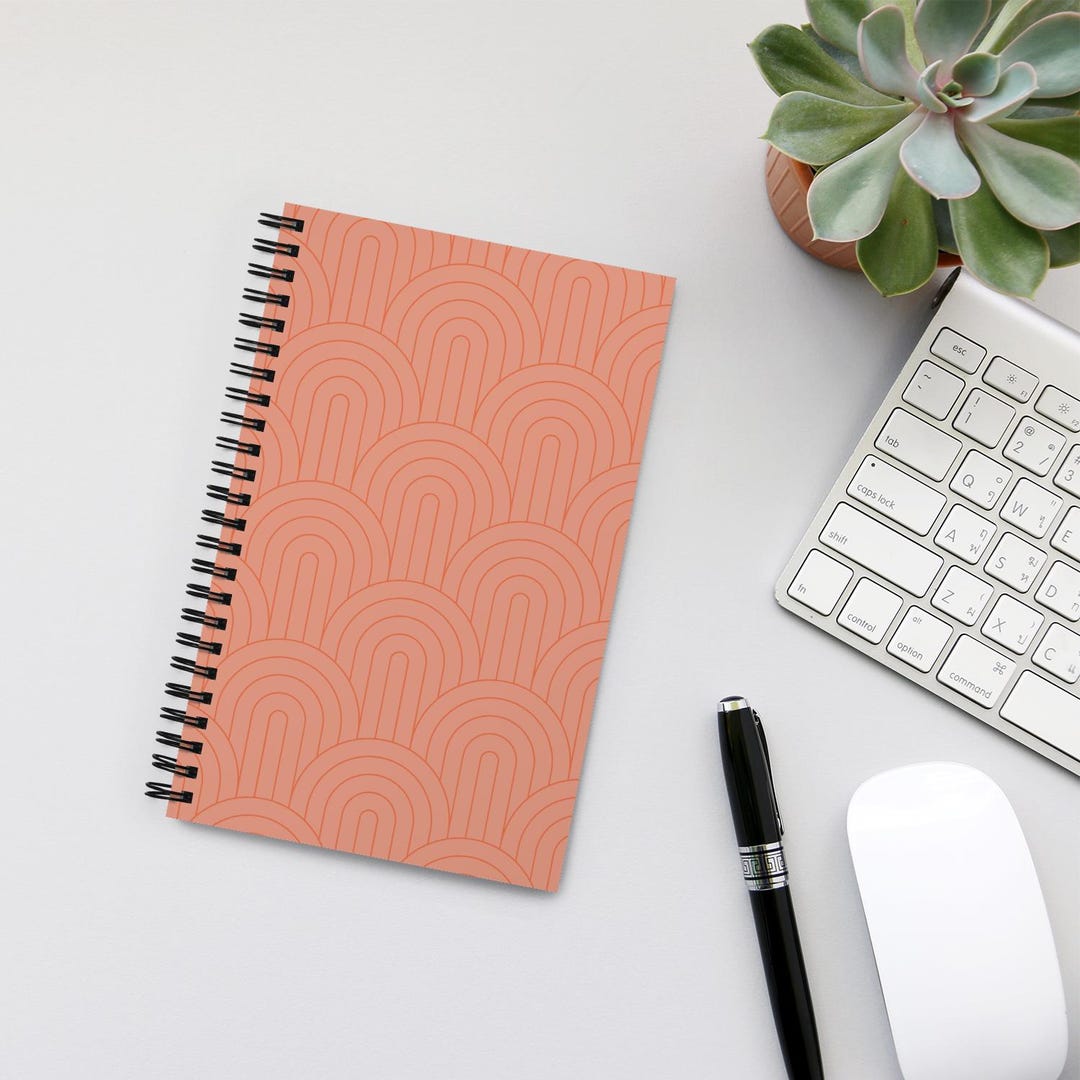 Coral Scalloped Pattern Dotted Notebook: Dream Journal - Etsy