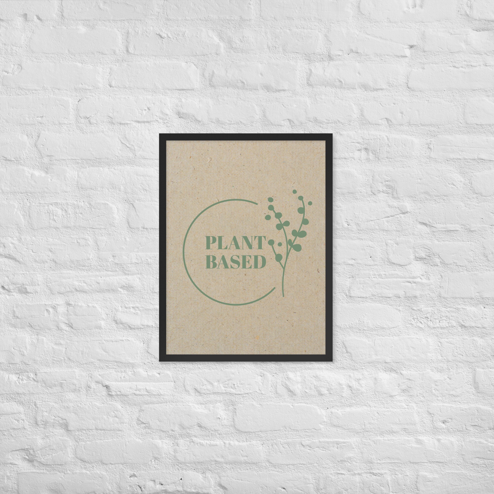 Framed Plant Based Poster Plant Based Poster Plant Based Print Plant ...