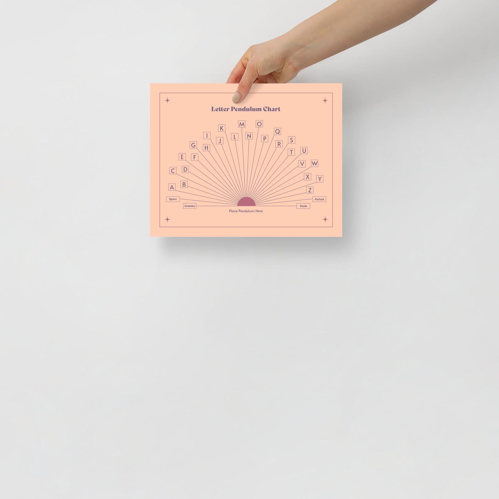 Pendulum Letter Poster | Pendulum Poster | Pendulum Chart | Pendulum ...