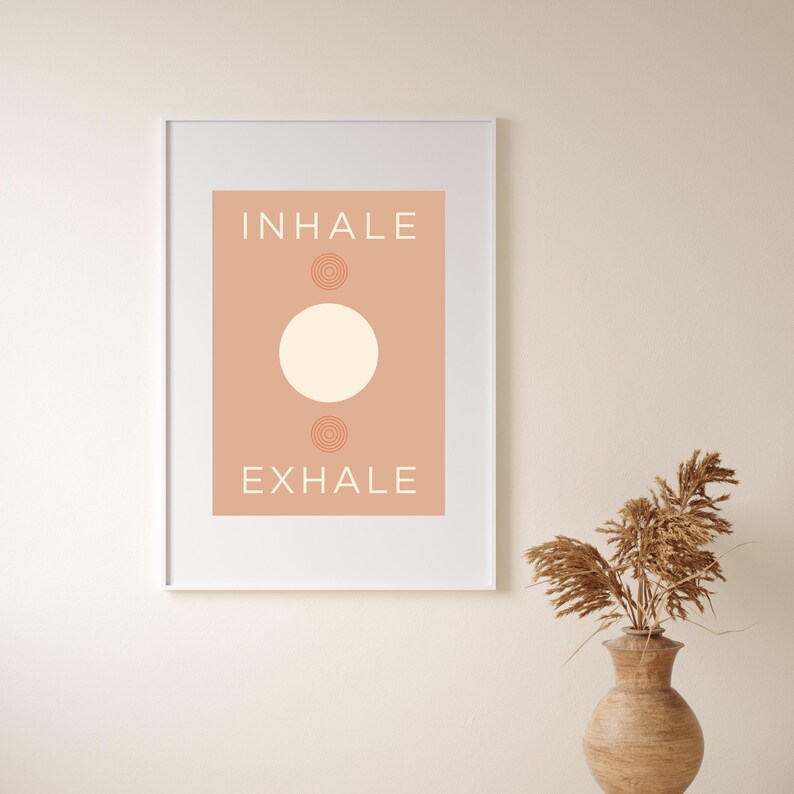 Inhale Exhale Printable Wall Art | Inspirational Wall Art | Spiritual ...