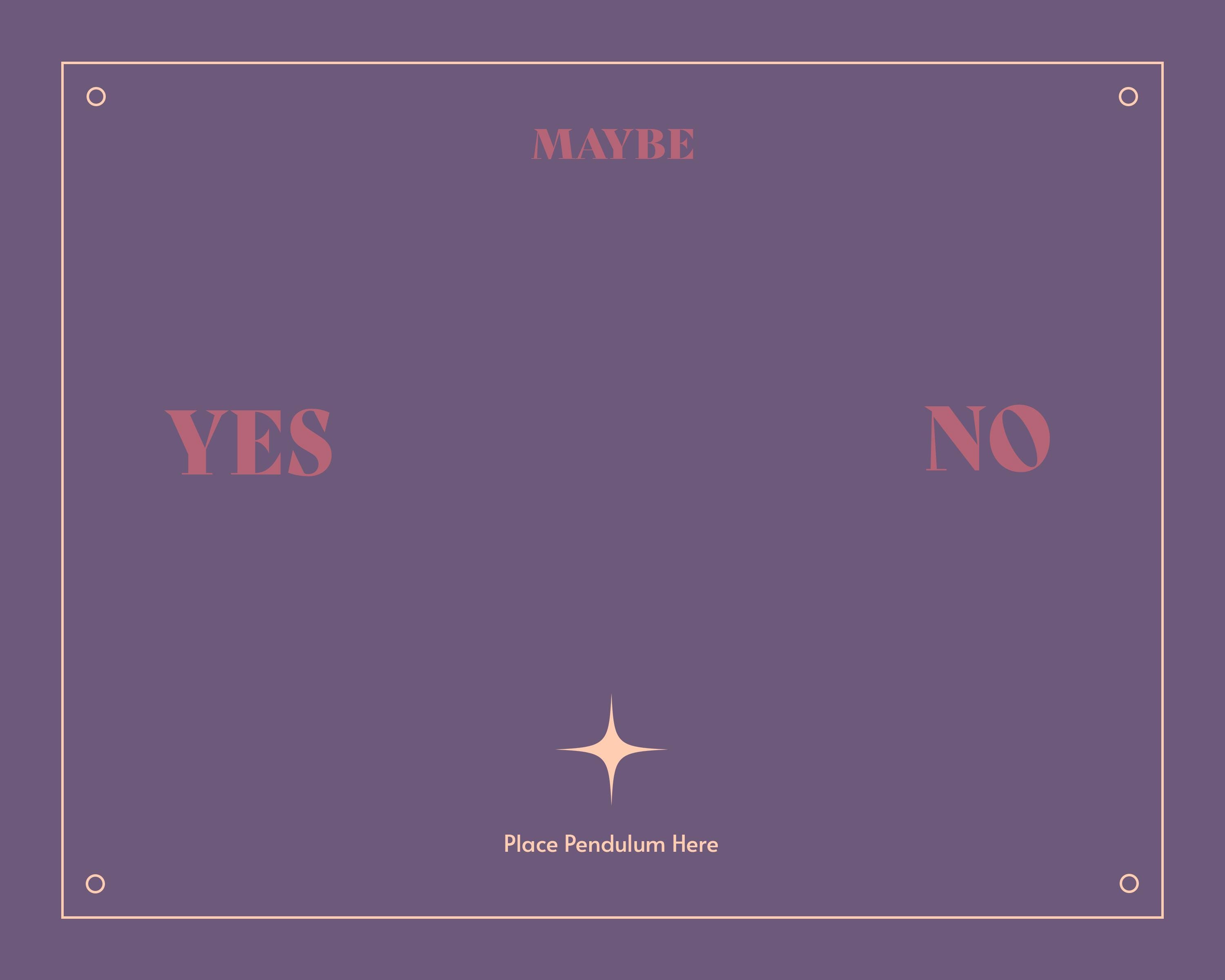Pendulum Yes/no Poster | Pendulum Poster | Pendulum Chart | Pendulum ...