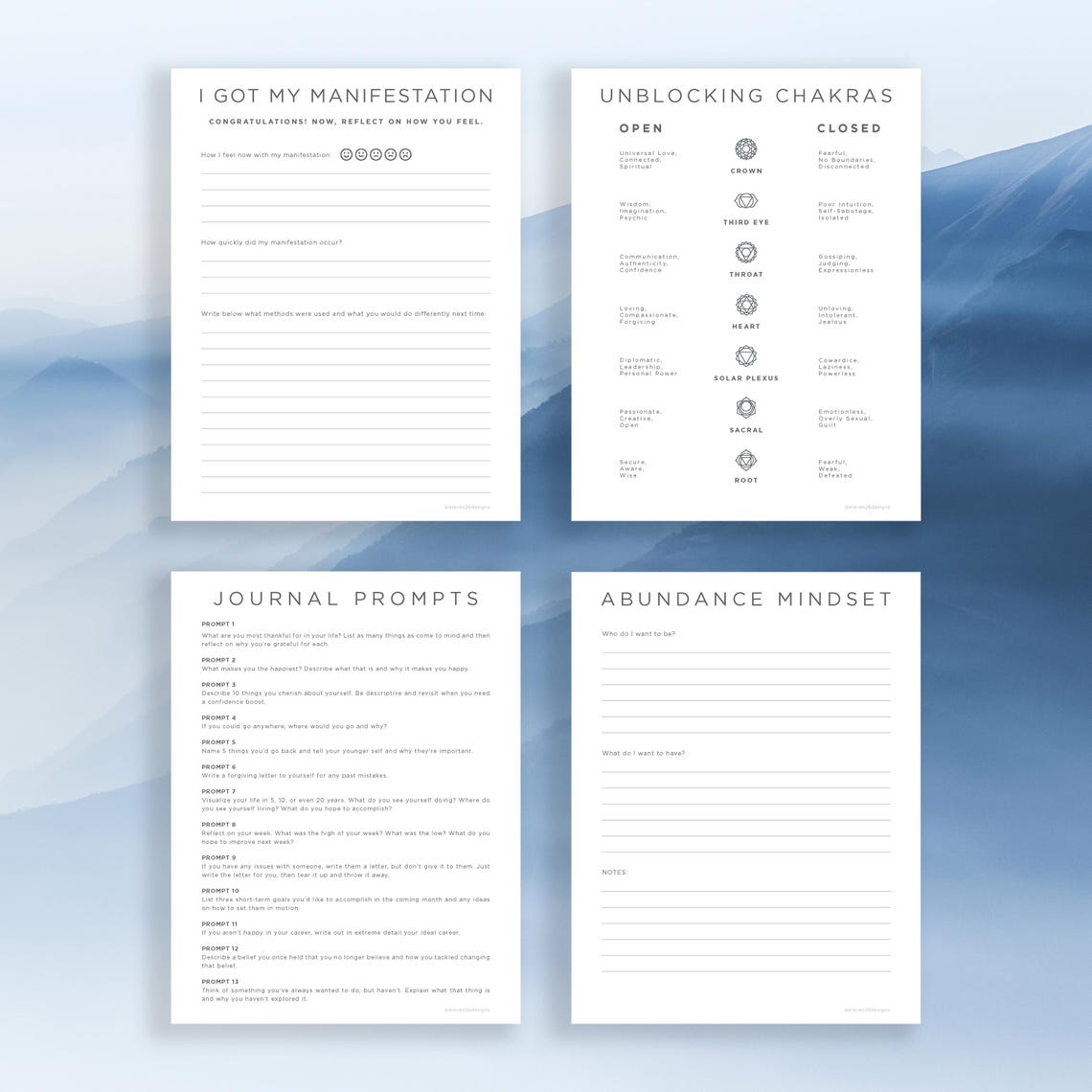 The Ultimate Manifestation Workbook | Manifestation Worksheets ...