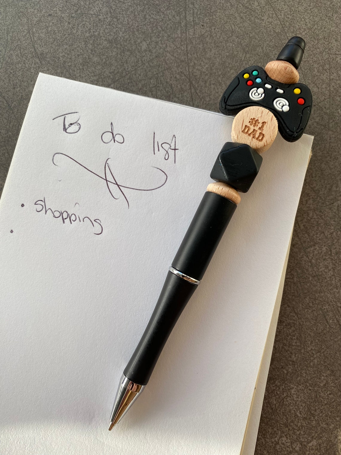 Dad Gift , Father’s Day Pen, Beaded Dad Pen, Number One Dad, Father’s ...