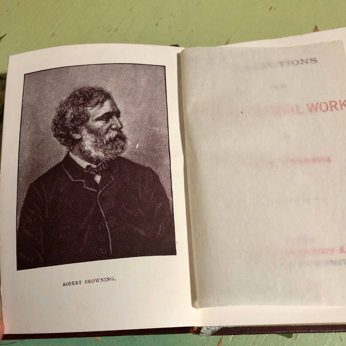 RARE Selections From The Poetical Works Of Robert Browning | Etsy