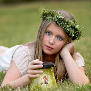 Greenery Flower Crown - Whimsical Forest Crown - Greenery Floral Halo ...