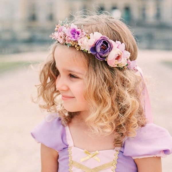 Pink Flower Crown - Etsy