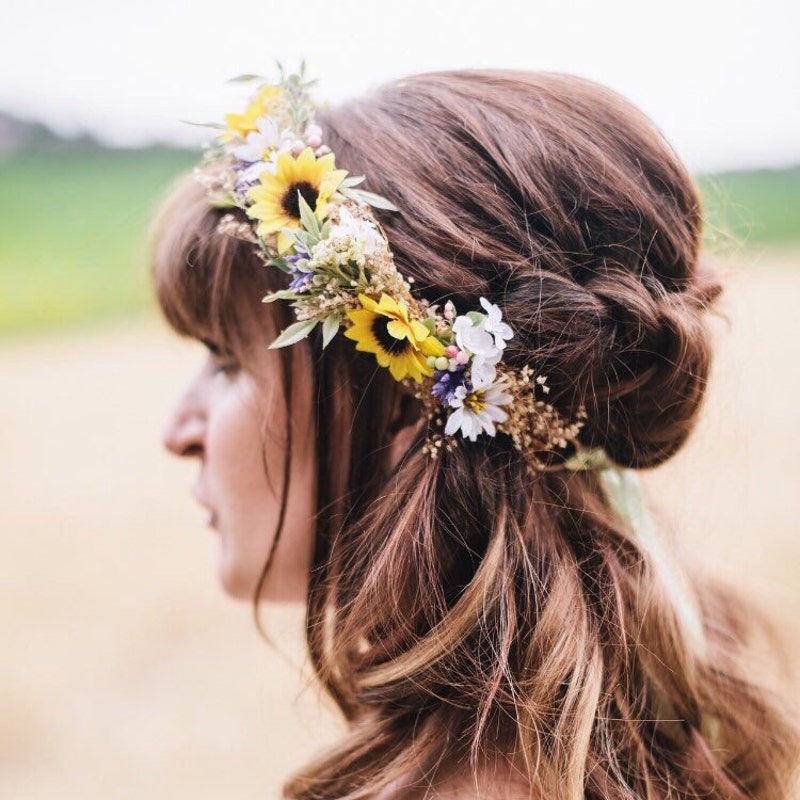 Sunflower Crown - Etsy
