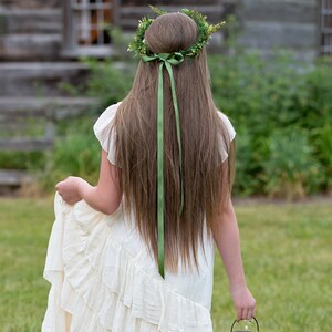 Greenery Flower Crown - Whimsical Forest Crown - Greenery Floral Halo ...