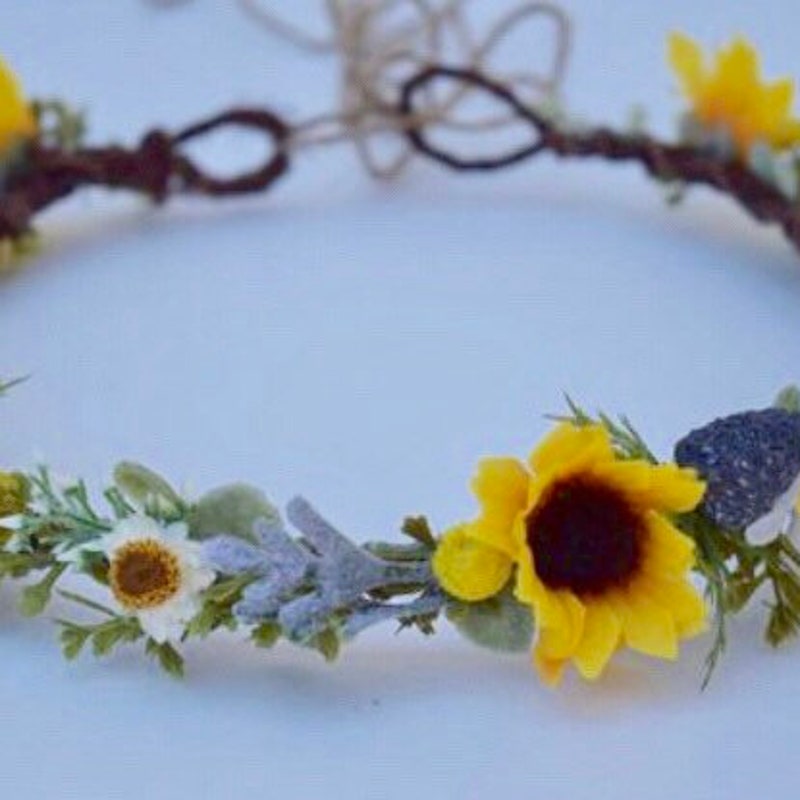 Sunflower Crown - Etsy