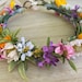 Wildflower Poppy Crown Wildflower Bridal Halo Flower Girl Crown Photos ...