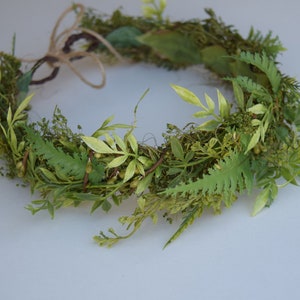 Wild Greens Flower Crown Greenery Floral Halo Bridesmaid Crown Assorted ...