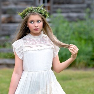 Greenery Flower Crown - Whimsical Forest Crown - Greenery Floral Halo ...