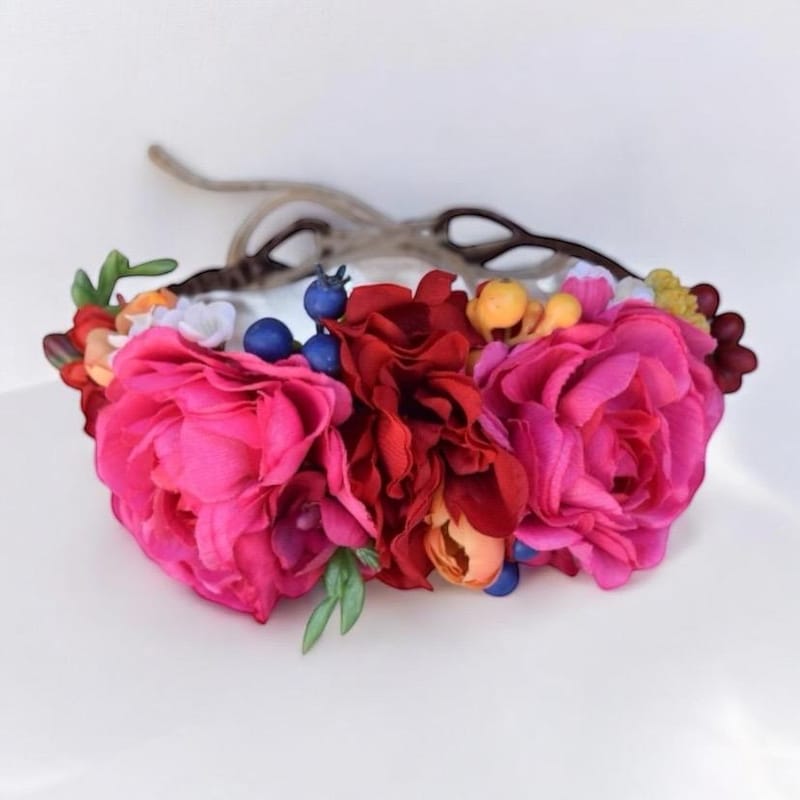 Dia De Los Muertos Flower Crown - Etsy