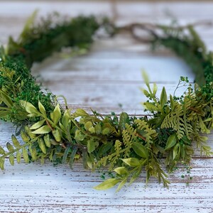 Greenery Flower Crown - Whimsical Forest Crown - Greenery Floral Halo ...